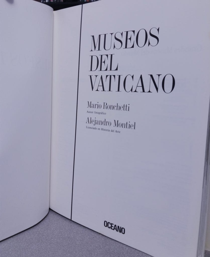 Museos Del Vaticano- Mario Ronchetti/ Alejandro Montiel – Oceano ...